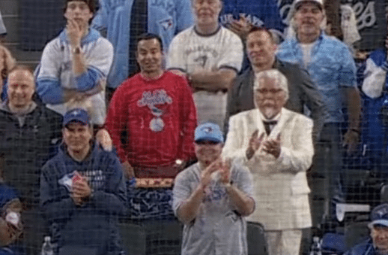 Colonel Sanders seen at the Blue Jays game! - Counselling in Fernie BC